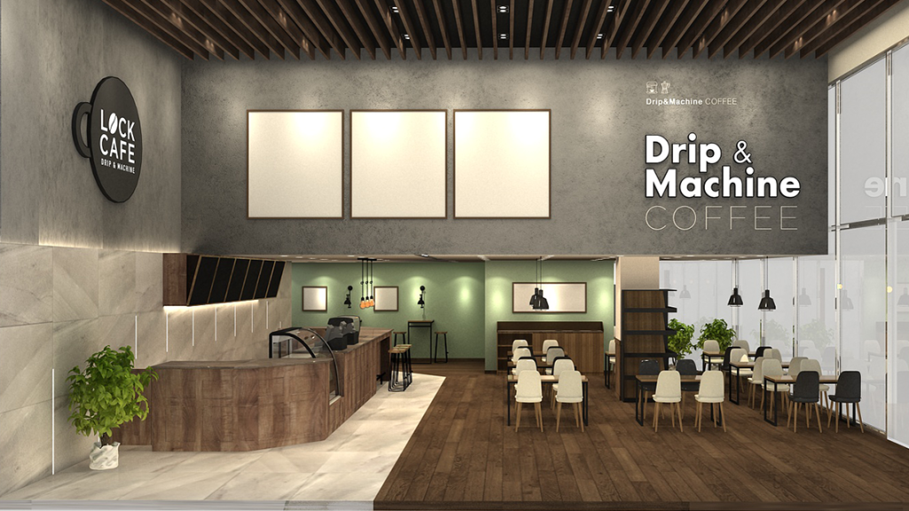 Thi công hệ thống cửa Hàng Lock cafe – Thi công công nghiệp và dân dụng